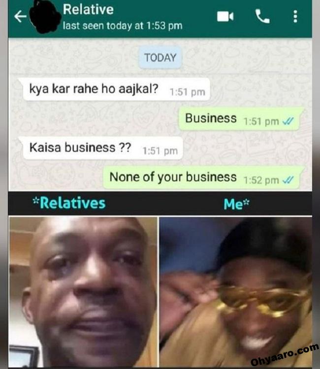 Funny Relative Memes Photos – Oh Yaaro